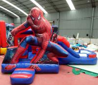 China Shipping by Sea/Air PVC Spiderman Inflatable Bounce House with Slide Combo for sale