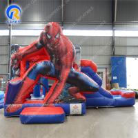 China Shipping by Sea/Air PVC Spiderman Inflatable Bounce House with Slide Combo for sale