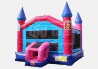 China Girls Pink Cartoon Bala Magic Fairy Inflatable Bouncer Castle with Slide 6*4*3.5m Size for sale