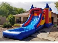 China Large Kids and Adults Inflatable Monster Truck Bounce House with Slide EN14960 Certified for sale