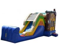 China Large Kids and Adults Inflatable Monster Truck Bounce House with Slide EN14960 Certified for sale
