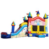 China Customized Logo Acceptable Commercial Inflatable Bouncy Jumping Castle Slide Combo for sale