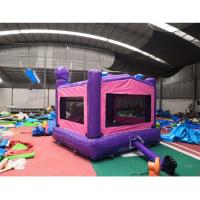 China Digital Printing Rainbow Unicorn PVC Inflatable Purple Castle Commercial Bouncy Castle for sale