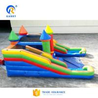 China PVC Commercial Grade Water Slide Inflatable Bounce House with Slide and Repair Kits for sale
