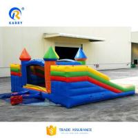China PVC Commercial Grade Water Slide Inflatable Bounce House with Slide and Repair Kits for sale