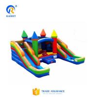 China PVC Commercial Grade Water Slide Inflatable Bounce House with Slide and Repair Kits for sale