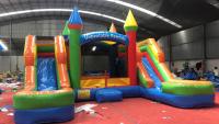 China PVC Commercial Grade Water Slide Inflatable Bounce House with Slide and Repair Kits for sale
