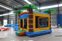 China Unisex Palm Tree Inflatable Jumping Castle Bouncy Castle with Pool and Jumping Area for sale