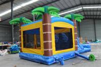 China Unisex Palm Tree Inflatable Jumping Castle Bouncy Castle with Pool and Jumping Area for sale