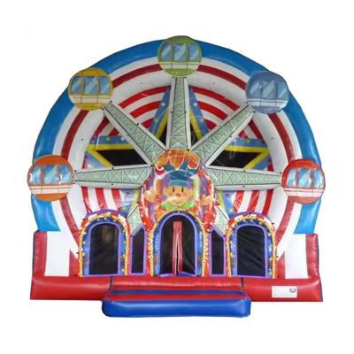 China Portable Outdoor Playground Kids Fun Ferris Wheel Inflatable Castle Bouncy Jumping House for sale