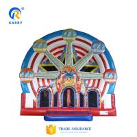 China Portable Outdoor Playground Kids Fun Ferris Wheel Inflatable Castle Bouncy Jumping House for sale