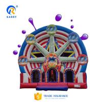 China Portable Outdoor Playground Kids Fun Ferris Wheel Inflatable Castle Bouncy Jumping House for sale