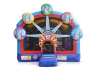 China Portable Outdoor Playground Kids Fun Ferris Wheel Inflatable Castle Bouncy Jumping House for sale