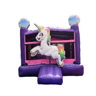 China Unicorn Inflatable Mini Combo Bouncer Commercial Air Jumping Kids Bouncy Castle Ideal for sale