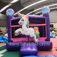 China Unicorn Inflatable Mini Combo Bouncer Commercial Air Jumping Kids Bouncy Castle Ideal for sale
