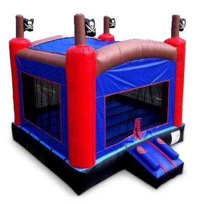 China Enviromental Unisex Pirate Bouncy Castle with Inflatable Trampoline and Outdoor Games for sale