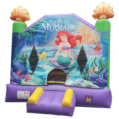China Customized Size Commercial Inflatable Mermaid Air Jumping Bouncer House for Park for sale