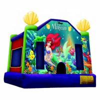 China Customized Size Commercial Inflatable Mermaid Air Jumping Bouncer House for Park for sale