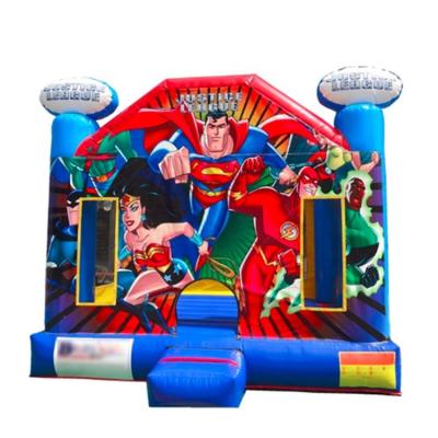 China Professional OEM Service Inflatable Justice League Bouncy Castle for 14 Years up for sale