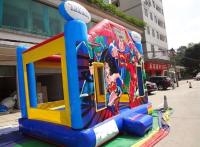 China Professional OEM Service Inflatable Justice League Bouncy Castle for 14 Years up for sale