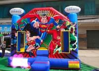 China Professional OEM Service Inflatable Justice League Bouncy Castle for 14 Years up for sale