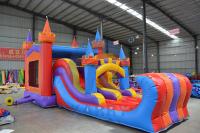 China Get the Best of Both Worlds with Our Commercial Knight Inflatable Bounce House Slide for sale