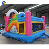 China Unisex PORTABLE Rainbow Unicorns Castle Jumping Bouncer Slide Combo in Rainbow Color for sale