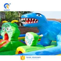 China PORTABLE Inflatable Water Slide Jumping Fun City Blow Up Bouncer with Double Wide Slide for sale
