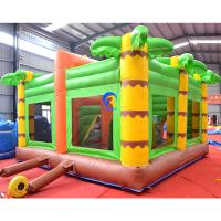China Commercial Bouncy House PVC Inflatable Bouncer Castle Combo Slide in Jungle Dino Park for sale