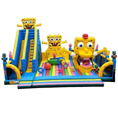 China 2024 Inflatable Castles for Kids Combo Castle Slide at Amusement Park by Air Express for sale