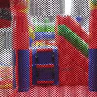 China Commercial Jumping Castle Combo with Inflatable PVC Building Blocks and Slide for sale