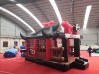 China Budokan Inflatable Trampoline Castle PVC Material Jolly Jumper Bouncy Castle 6*5*4.2m for sale