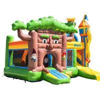 China Tree House Inflatable Combo Slide Trampoline EN71/CE/Lead Certified and Logo Printing for sale