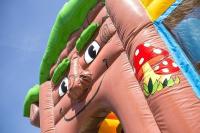 China Tree House Inflatable Combo Slide Trampoline EN71/CE/Lead Certified and Logo Printing for sale
