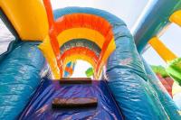 China Tree House Inflatable Combo Slide Trampoline EN71/CE/Lead Certified and Logo Printing for sale
