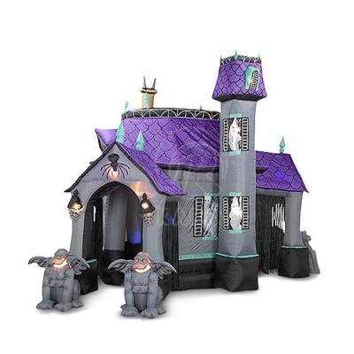 China PORTABLE Halloween Theme Inflatable Haunted Bounce House for Adults' Entertainment for sale