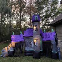 China PORTABLE Halloween Theme Inflatable Haunted Bounce House for Adults' Entertainment for sale