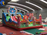 China EN71/CE Certified Large Inflatable Fun City for Parks Design and CE Blower Repair Kit for sale