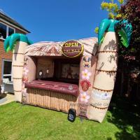China Unisex Inflatable Bar Toy Large TIKI Bar Bouncy Castle for Kids to Jump and Play Games for sale