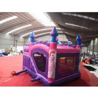 China 5*5*4.2m Inflatable Air Jumping Castle Combo Slide for Pink Princess for sale