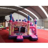 China 5*5*4.2m Inflatable Air Jumping Castle Combo Slide for Pink Princess for sale