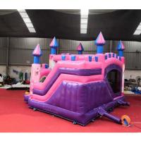 China 5*5*4.2m Inflatable Air Jumping Castle Combo Slide for Pink Princess for sale