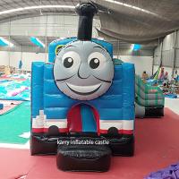 China As Picture Thomas Little Train Bouncy Castle Slide Combo Inflatable Castle With Slide for sale