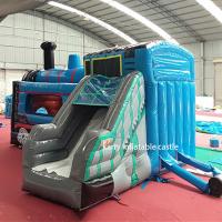 China As Picture Thomas Little Train Bouncy Castle Slide Combo Inflatable Castle With Slide for sale