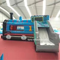 China As Picture Thomas Little Train Bouncy Castle Slide Combo Inflatable Castle With Slide for sale