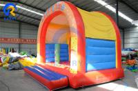 China Inflatable Castle Game Big Mouth Monkey Happy Animal World Theme Bouncing House with Slide for sale