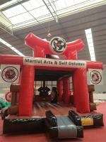 China Popular Amusement Park Inflatable Castle Karate Ninja Warrior Bouncer Jumping Castle for sale