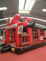 China Popular Amusement Park Inflatable Castle Karate Ninja Warrior Bouncer Jumping Castle for sale