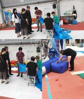 China Outdoor Playground Arena Court Inflatable Soccer Bubble Bumper Ball Field for Castle for sale