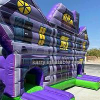 China PORTABLE Most Popular Halloween Haunted House Inflatable Obstacle Bouncer Castle for sale
